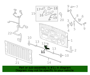 2019-2024 GM Pickup Box Tailgate Lock Actuator 84873070 | OEM Parts Online
