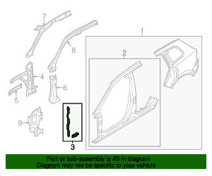 7P6-809-574 - Aperture Panel Strip - 2011-2017 Volkswagen Touareg | VW ...