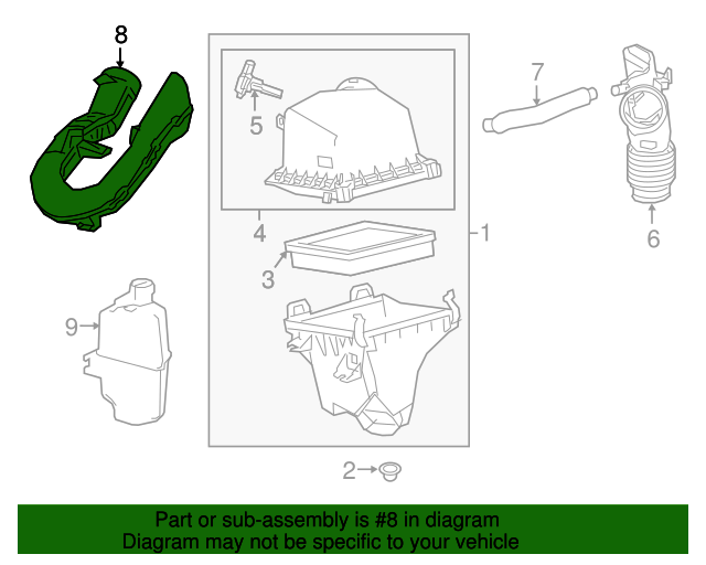 2016-2018 Toyota RAV4 Air Inlet Duct 17751-36080 | AutoNation Toyota ...