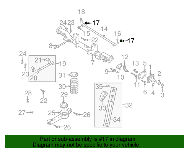 0K552-28091A - Lateral Arm Nut 2002-2005 Kia Sedona | Kia.Parts Store