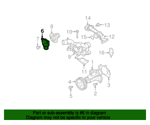 2004-2018 Nissan Water Inlet 13049-AR000 | TascaParts.com