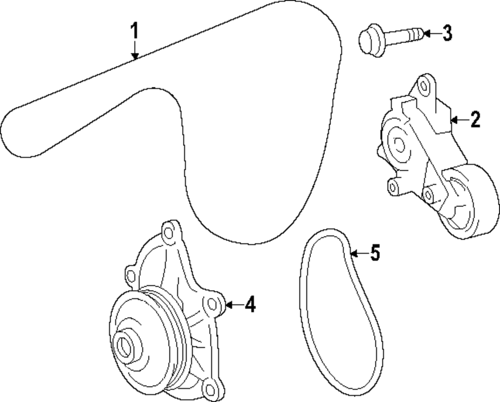 2024 Toyota Tacoma Accessory Drive Belt Tensioner Assembly 16620-F0070 ...