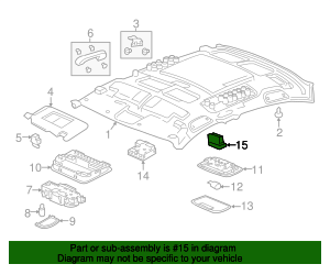 39180-TBA-A21ZC - Microphone Assembly, Array *NH882L* (Platinum Gray ...
