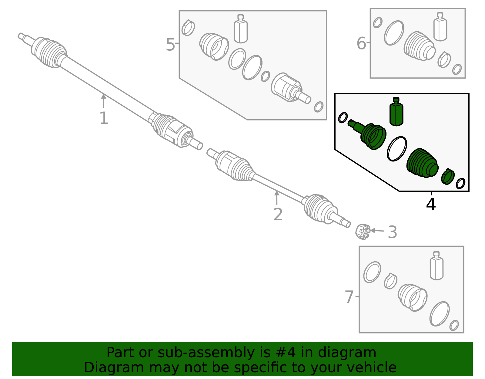 2020-2023 Hyundai Sonata Outer Cv Joint 495R2-L1050 | OEM Parts Online