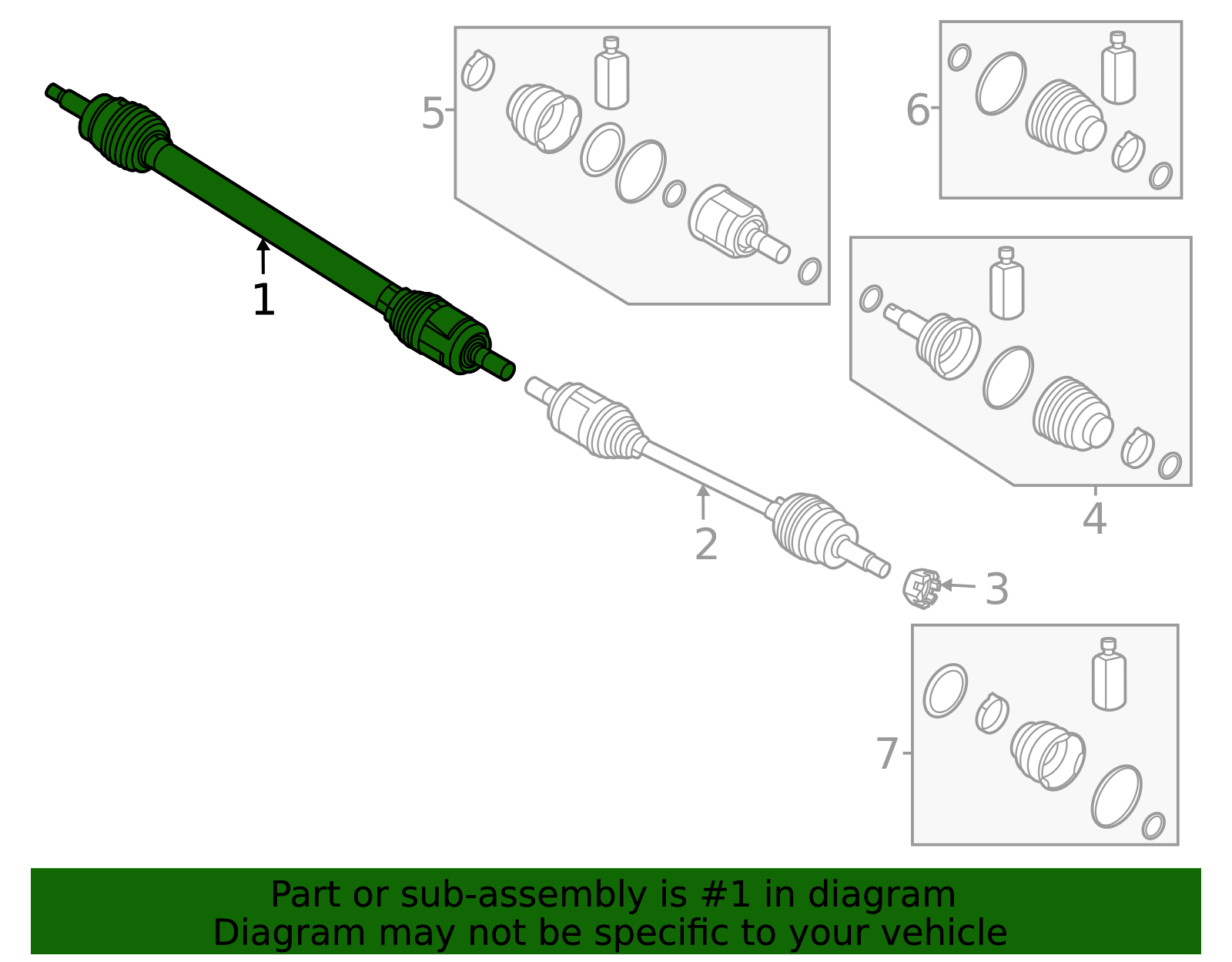 2020-2021 Hyundai Sonata Axle Assembly 49501-L0000 | OEM Parts Online