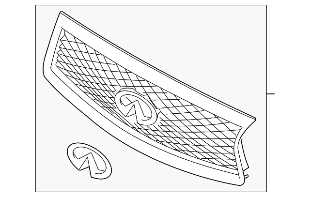 2017-2018 Infiniti Q60 Grille 62310-5CA0A | OEM Parts Online