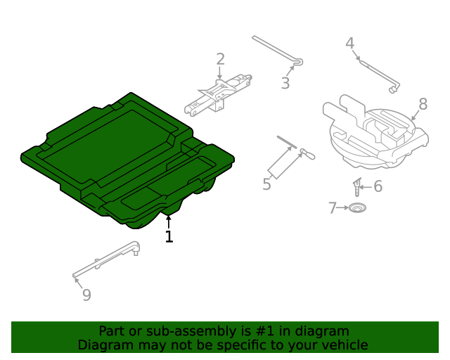 2020-2024 Subaru Outback Storage Compartment 91144AN01A | Subaru Parts ...