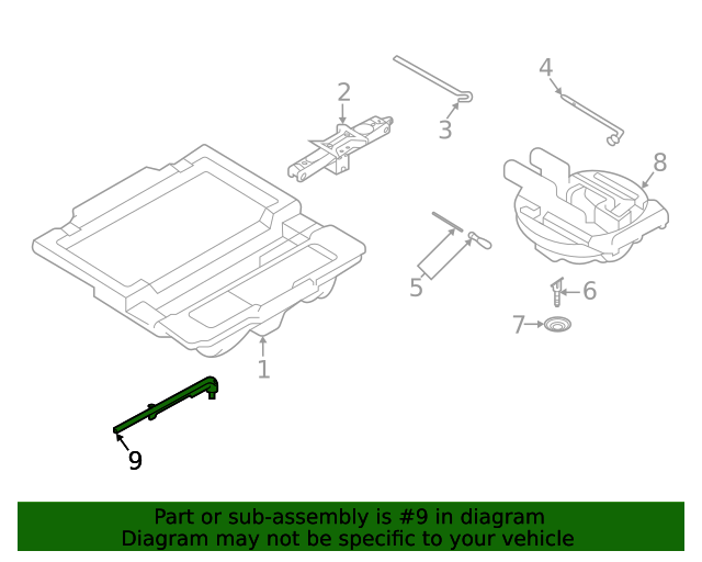 2015-2024 Subaru Outback Tool Kit 91157AJ00A | Retail Performance Auto ...