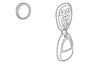 2007-2024 GM 4 Button Keyless Entry Remote Key Fob 22936098 GM ...