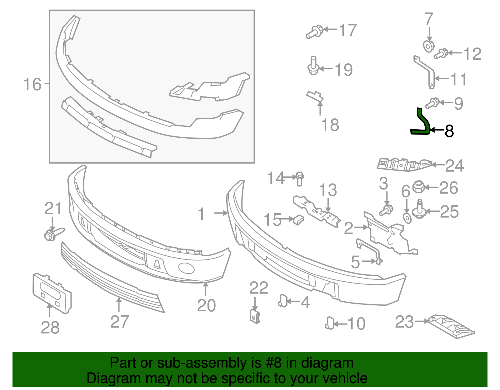2009-2014 Ford F-150 Side Bracket 9L3Z-17755-B | TascaParts.com