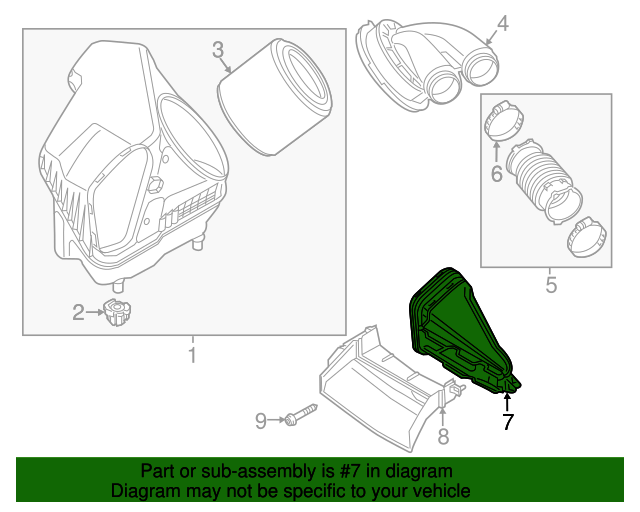 2013-2018 Audi Boot Kit SOLD AS EACH (1) 079-129-740-D | Audi USA Parts