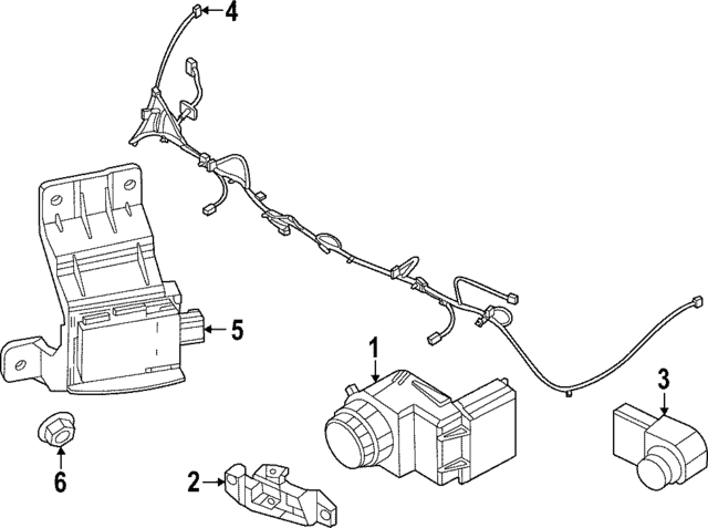 86684-P1000 - Park Sensor Holder 2023-2024 Kia Sportage | Kia.Parts Store