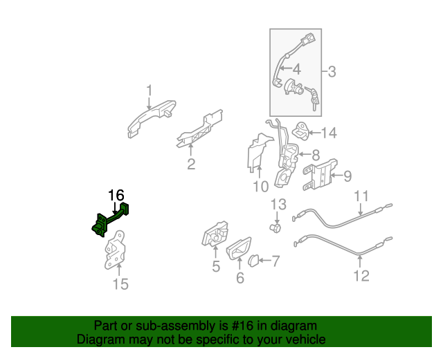 79390-2E000 - Door Check - 2005-2009 Hyundai Tucson | Conicelli Hyundai