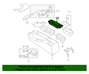Genuine BMW 51-16-3-413-107 | Tray | FREE Shipping on Most Orders $499 ...