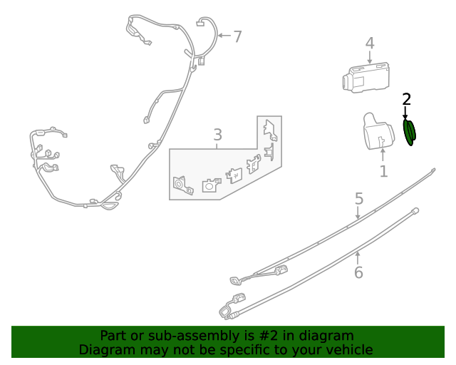 66209390408 - 2019-2023 BMW Auto Park Sensor Bezel (66-20-9-390-408 ...