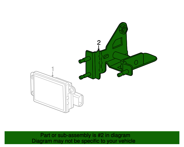 2015-2020 GM Forward Range Radar Bracket 22813677 GM | GMPartsDirect.com