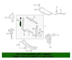 2015-2021 Lexus Support Bracket 53187-0R010 | OEM Parts Online