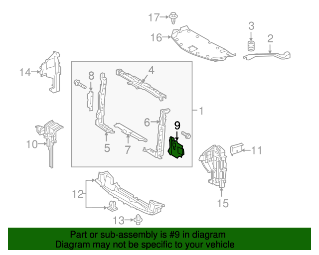 2015-2021 Lexus Support Bracket 53188-78010 | OEM Parts Online