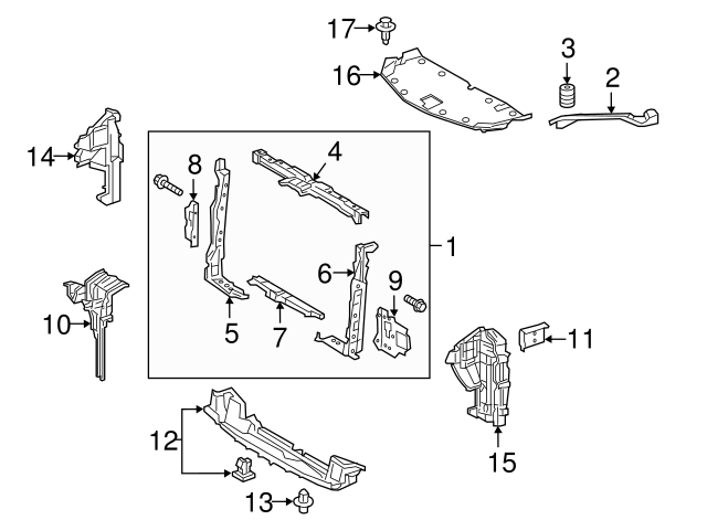2015-2021 Lexus Support Bracket 53188-78010 | OEM Parts Online