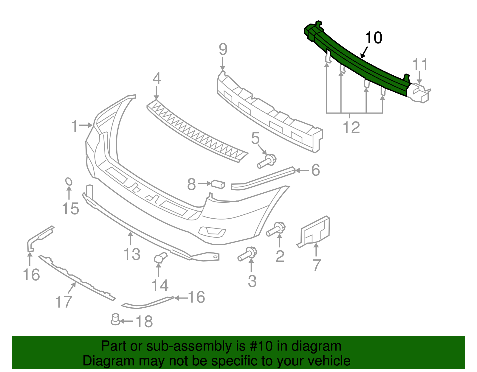 2007-2009 Hyundai Santa Fe Impact Bar 86631-0W000 | Retail Performance ...