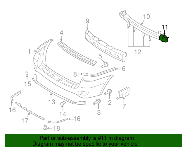 2007-2009 Hyundai Santa Fe Stay Bracket 86641-0W000 | HyundaiParts.Online