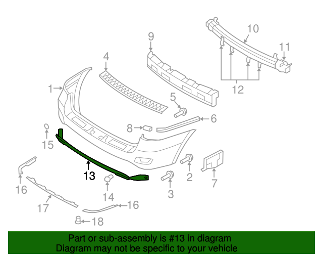 2007-2009 Hyundai Santa Fe Lower Cover 86625-2B000 | OEM Parts Online