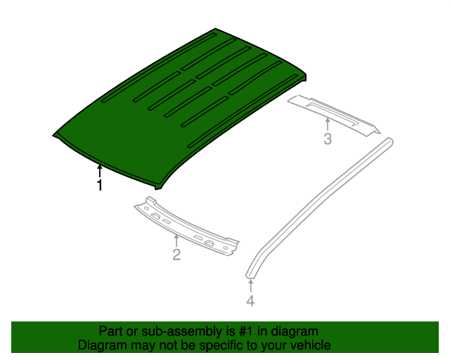 2011-2022 Jeep Roof Panel 68171000ac | TascaParts.com