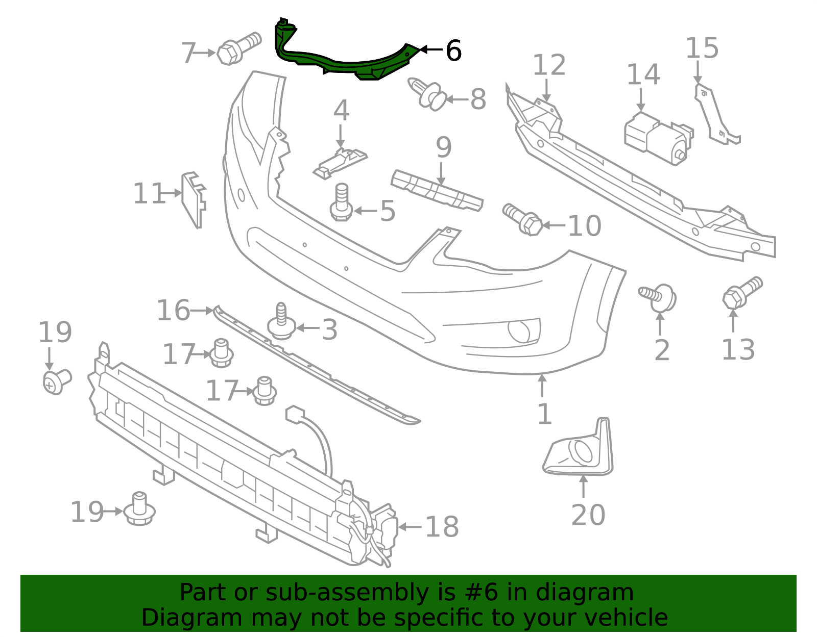 2012-2017 Subaru Retaining Bracket 57707FJ011 | OEM Parts Online