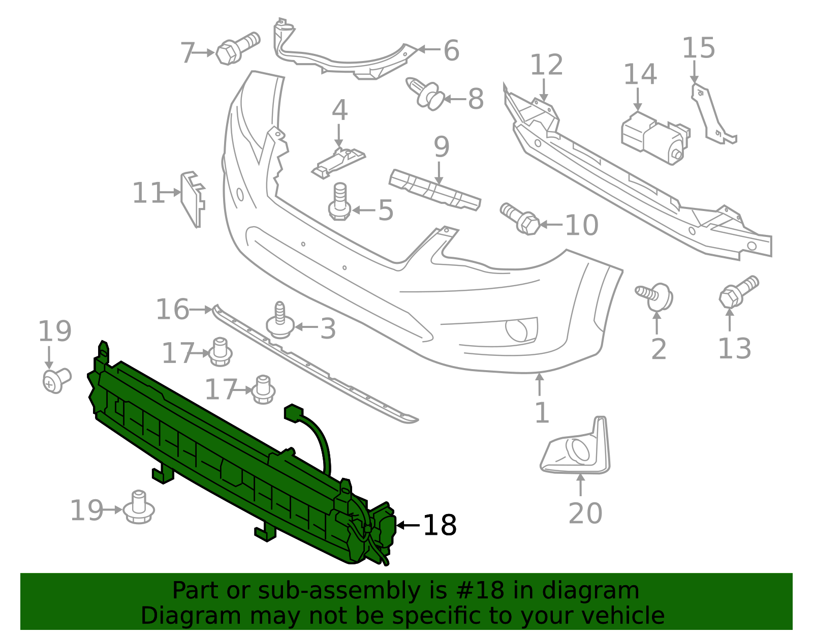 52811FJ000 - High-Quality Radiator Shutter Assembly for 2014 Subaru XV ...