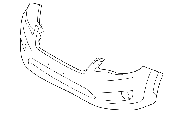 2013-2015 Subaru XV Crosstrek Bumper Cover 57704FJ011 ...