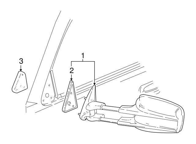1999-2007 GM Passenger Side Mirror 15172059 GM | GMPartsDirect.com