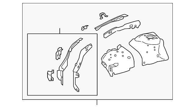 2020-2024 Toyota Corolla Apron Assembly 53701-02390 | Toyota Parts Center