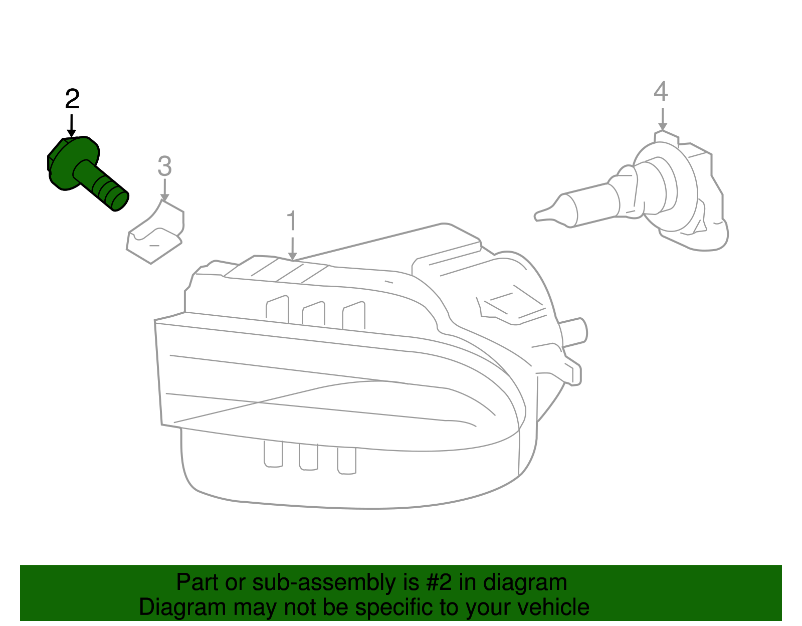 90119-A0062 - 2001-2021 Lexus - Fog Lamp Assembly Bolt | My L Parts