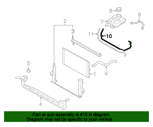 30776162 - Overflow Hose - 2004-2013 Volvo | Volvo OEM Parts Direct