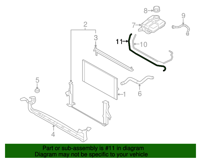 2004-2013 Volvo Overflow Hose 30776155 | OEM Parts Online