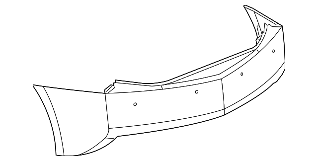 2014-2016 Cadillac ELR Rear Upper Bumper Cover 22938377 | GMPartsDirect.com