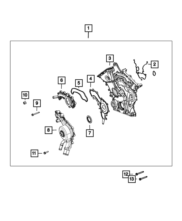 MOPAR GENUINE WATER PUMP - 68111624AG - 68111624AG | Mopar Online Parts