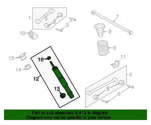 48530-69415 - Shock Absorber - 2008-2011 2013-2020 Lexus LX570 | My L Parts