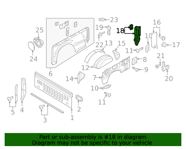 Genuine OEM Ford Part - Corner Reinforced ML3Z-9941059-A | Genuine OEM ...