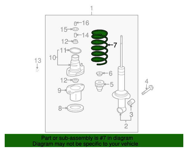 52441-SWA-A32 - Spring Rear - 2010 2011 Honda CR-V | Honda Factory Parts