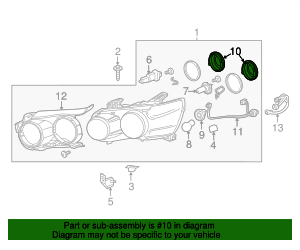 2012-2017 GM Headlamp Bulb Access Cap 20838703 | TascaParts.com