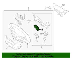 96740-2W400-NBC - Cruise Switch - 2013-2016 Hyundai | World OEM Parts ...