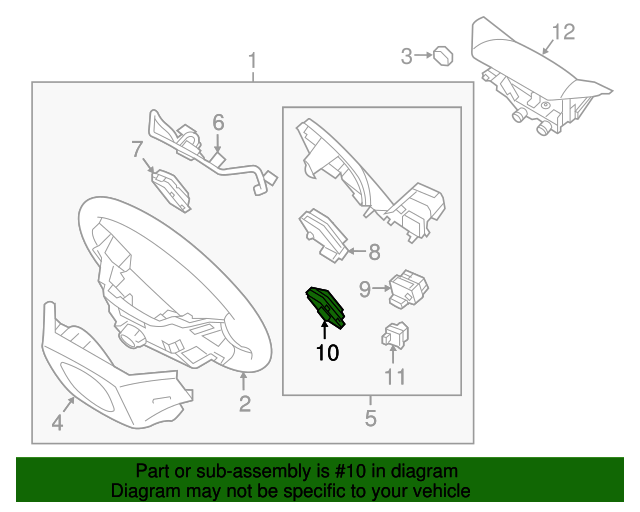 2013-2016 Hyundai Multi Switch 96720-2W000-RYN | OEM Parts Online