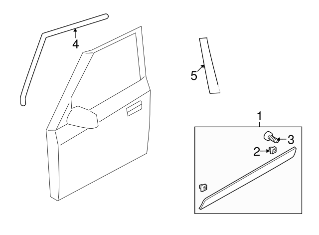 2010-2013 Kia Soul Body Side Molding 87711-2K000 | OEM Parts Online