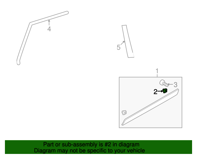 87758-35010 - Body Side Molding Clip 2010-2013 Kia Soul | Kia.Parts Store