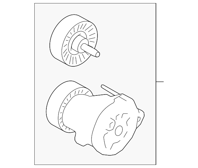 2018-2024 Land Rover Accessory Drive Belt Tensioner Assembly LR114017 ...