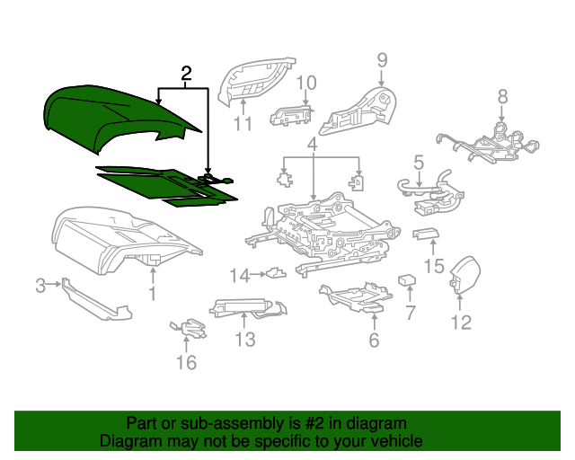 2021-2024 Lexus Cushion Cover 71071-50E20-A0 | OEM Parts Online