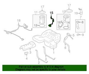 2011-2015 Cadillac CTS Level Sensor - Passenger Side (RH) 19207951 ...