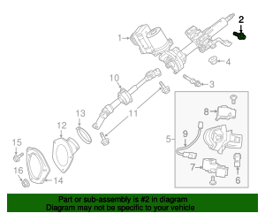 45897-08010 - Steering Column Bolt - 2009-2023 Toyota | OEM Genuine ...