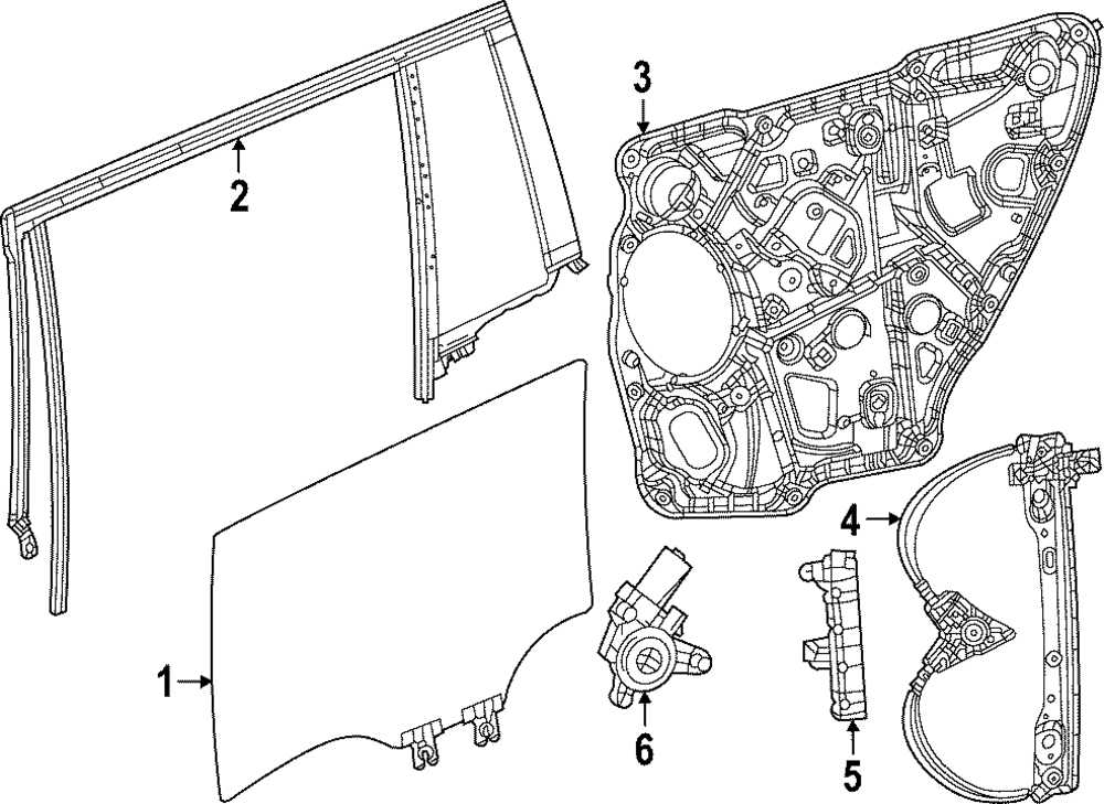 2022-2024 Jeep Grand Cherokee Glass 68375959AE | Mopar Wholesale